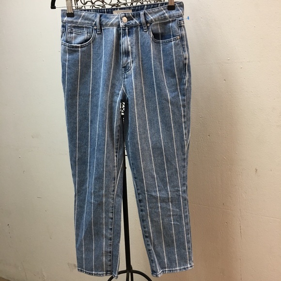 PacSun | Jeans | Pacsun Striped Mom Jeans Window Pane Sz 27 | Poshmark
